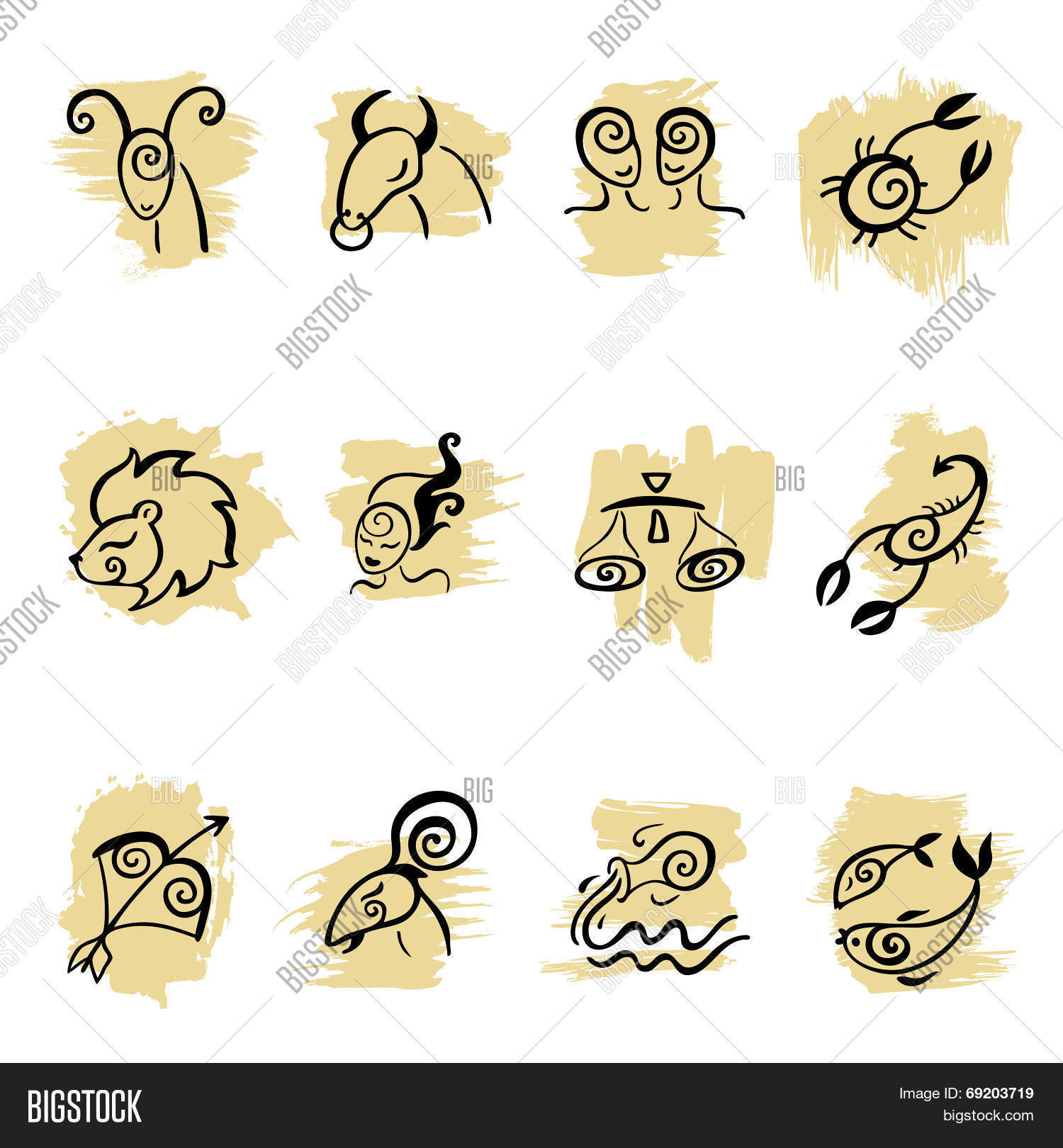 Horoscope. Zodiac Set Vector & Photo (Free Trial) | Bigstock