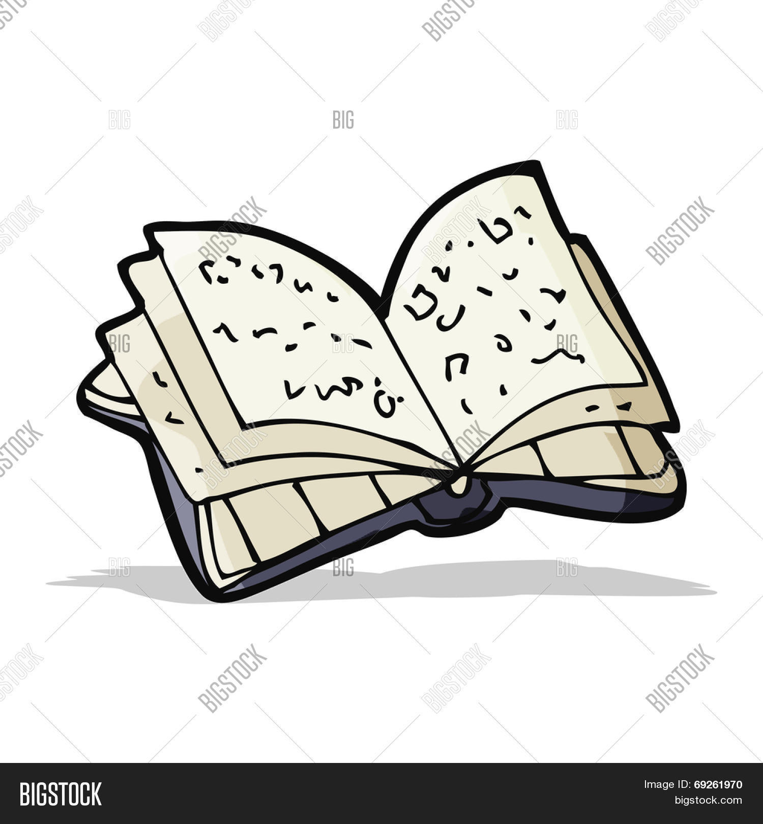 Cartoon Open Book Vector & Photo (Free Trial) | Bigstock