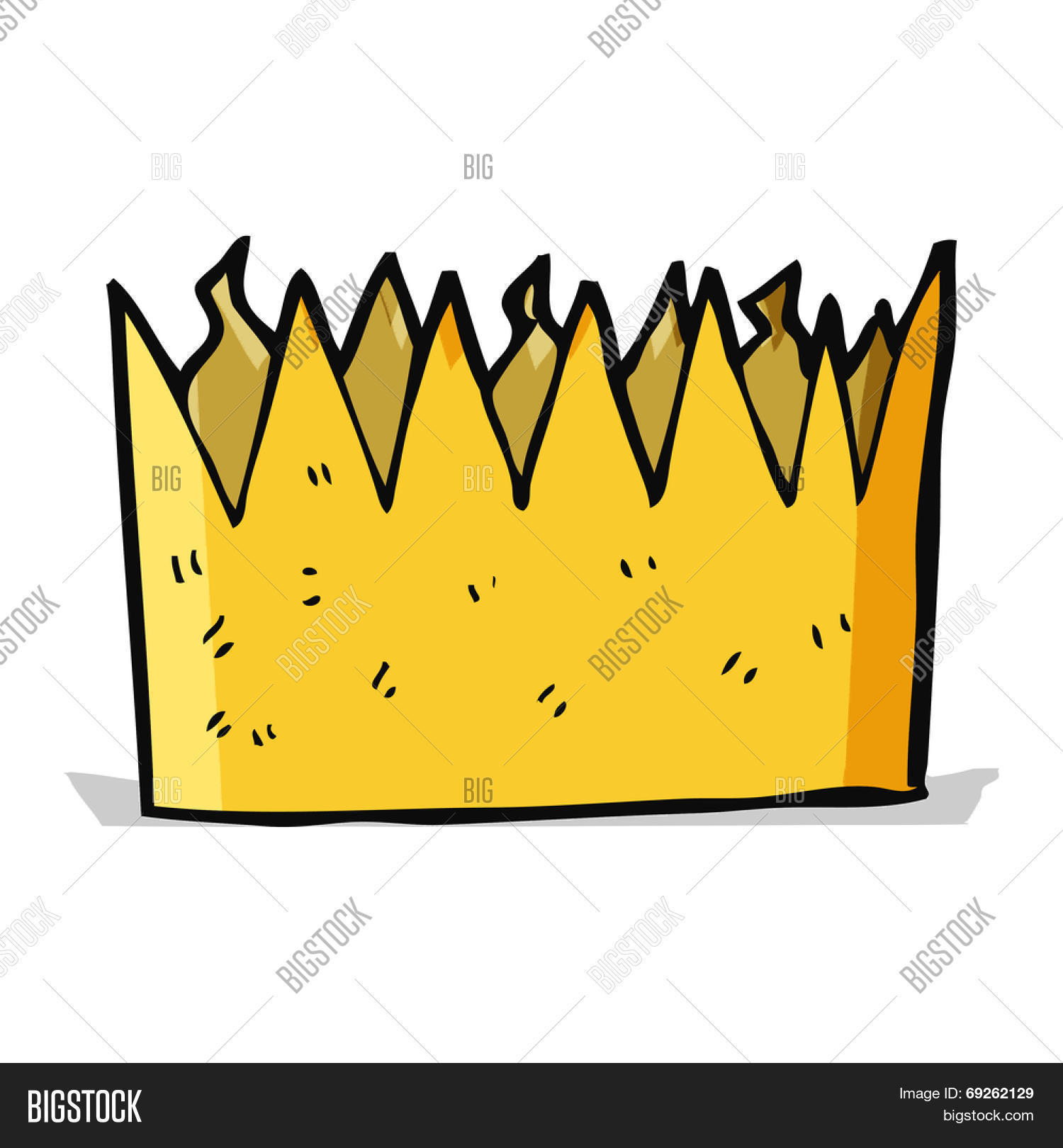 Cartoon Paper Crown Vector & Photo (Free Trial) | Bigstock