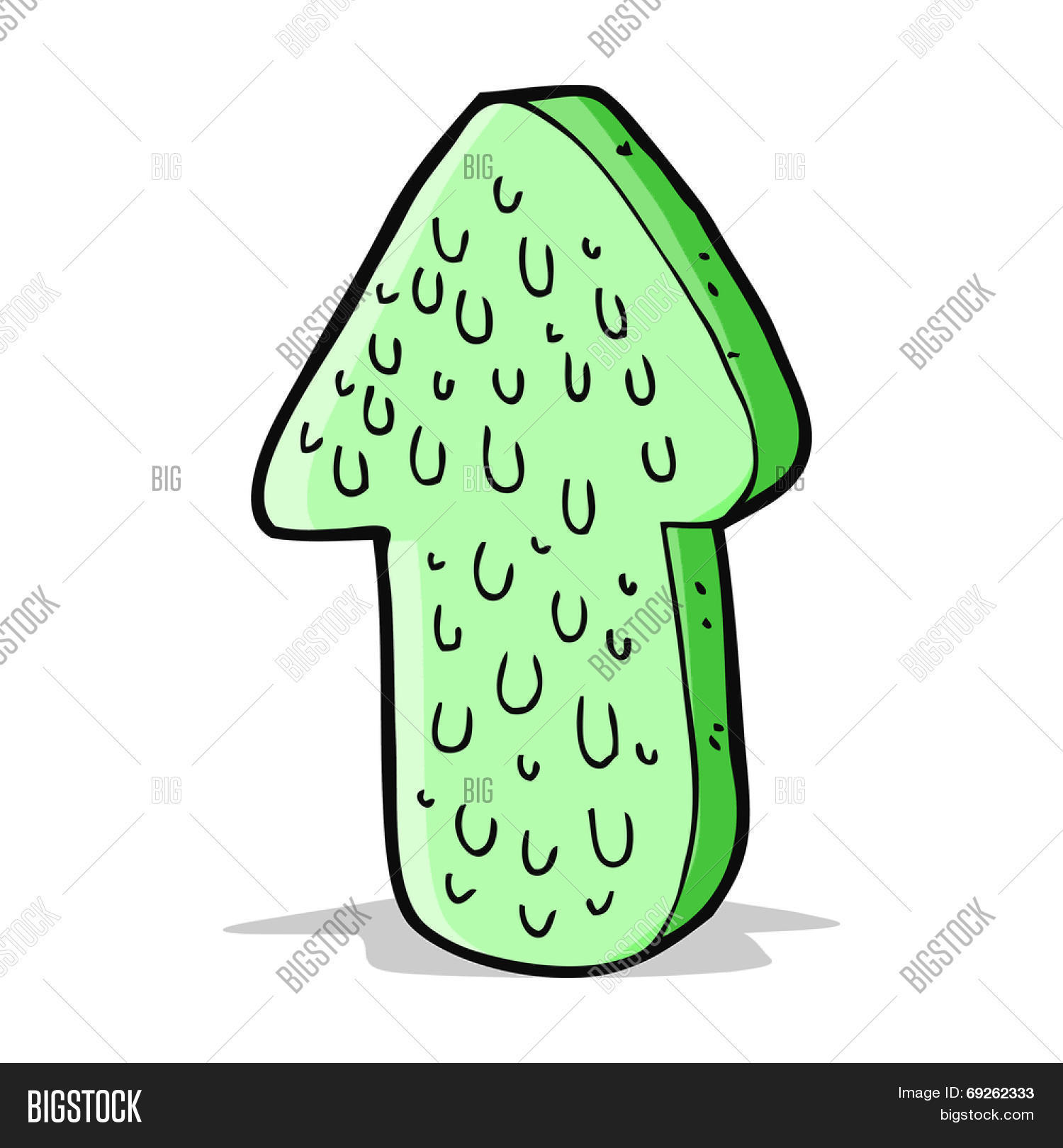 Cartoon Slimy Arrow Vector & Photo (Free Trial) | Bigstock