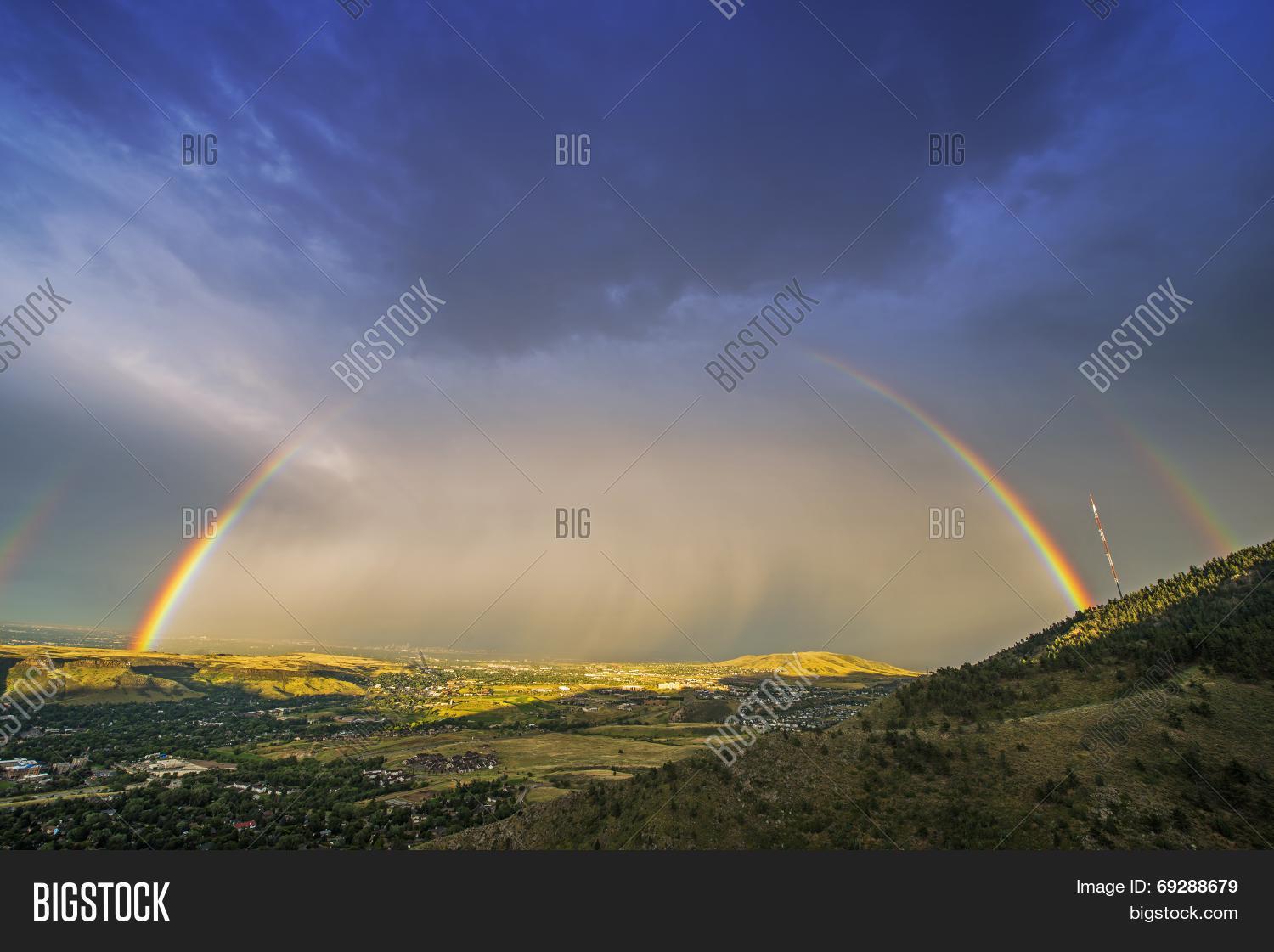 Rainbow Over Denver Image & Photo (Free Trial) | Bigstock