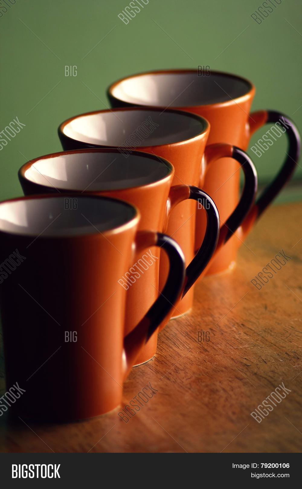 Row Coffee Mugs Image & Photo (Free Trial) | Bigstock