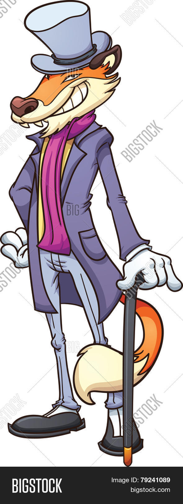 Cartoon Fox Victorian Vector & Photo (Free Trial) | Bigstock