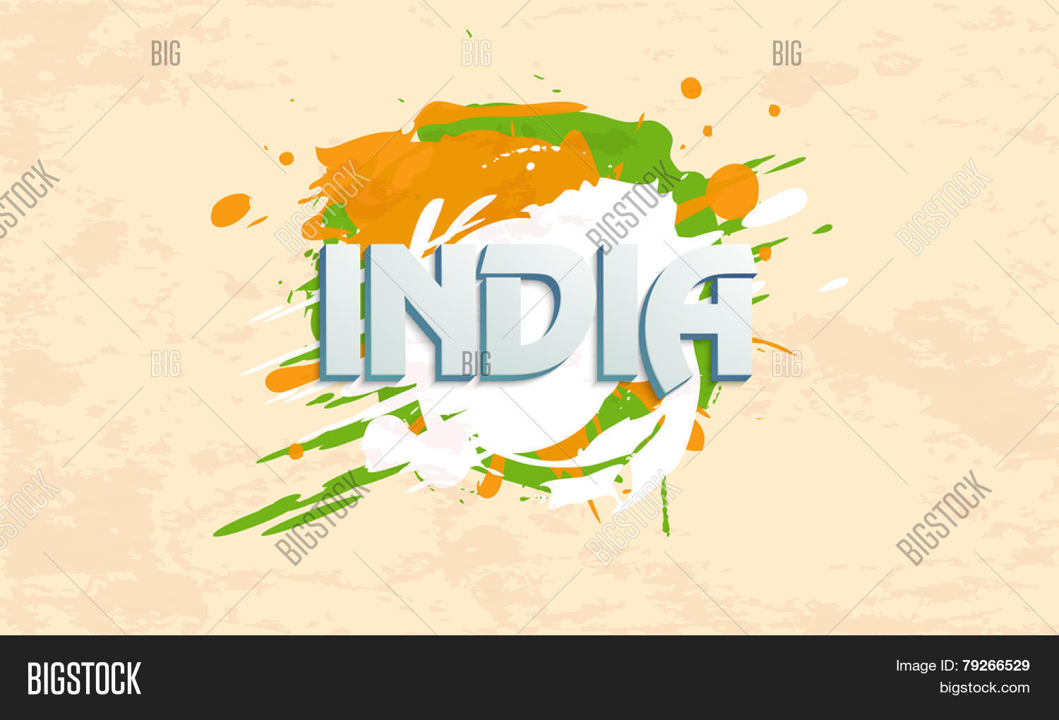 3D Text India On Vector & Photo (Free Trial) | Bigstock