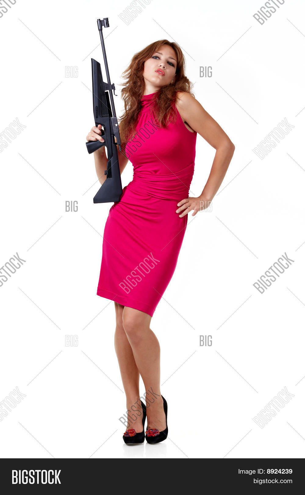 Sexy Action Girl Gun Image & Photo (Free Trial) | Bigstock