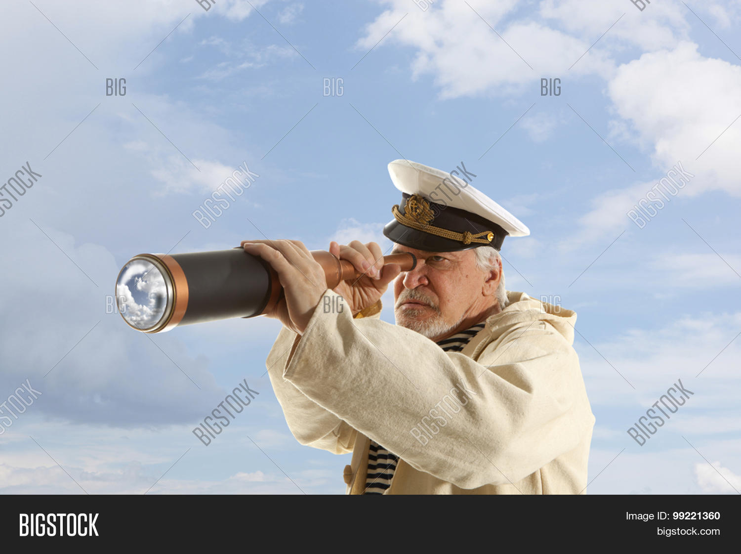 Captain Looks Through Image & Photo (Free Trial) | Bigstock
