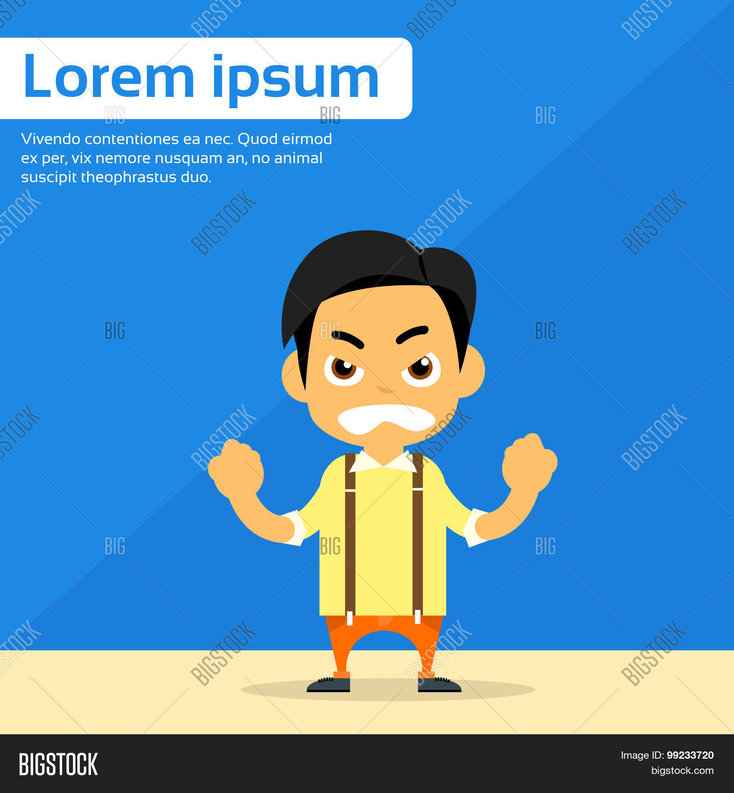 Angry Cartoon Person Vector & Photo (Free Trial) | Bigstock