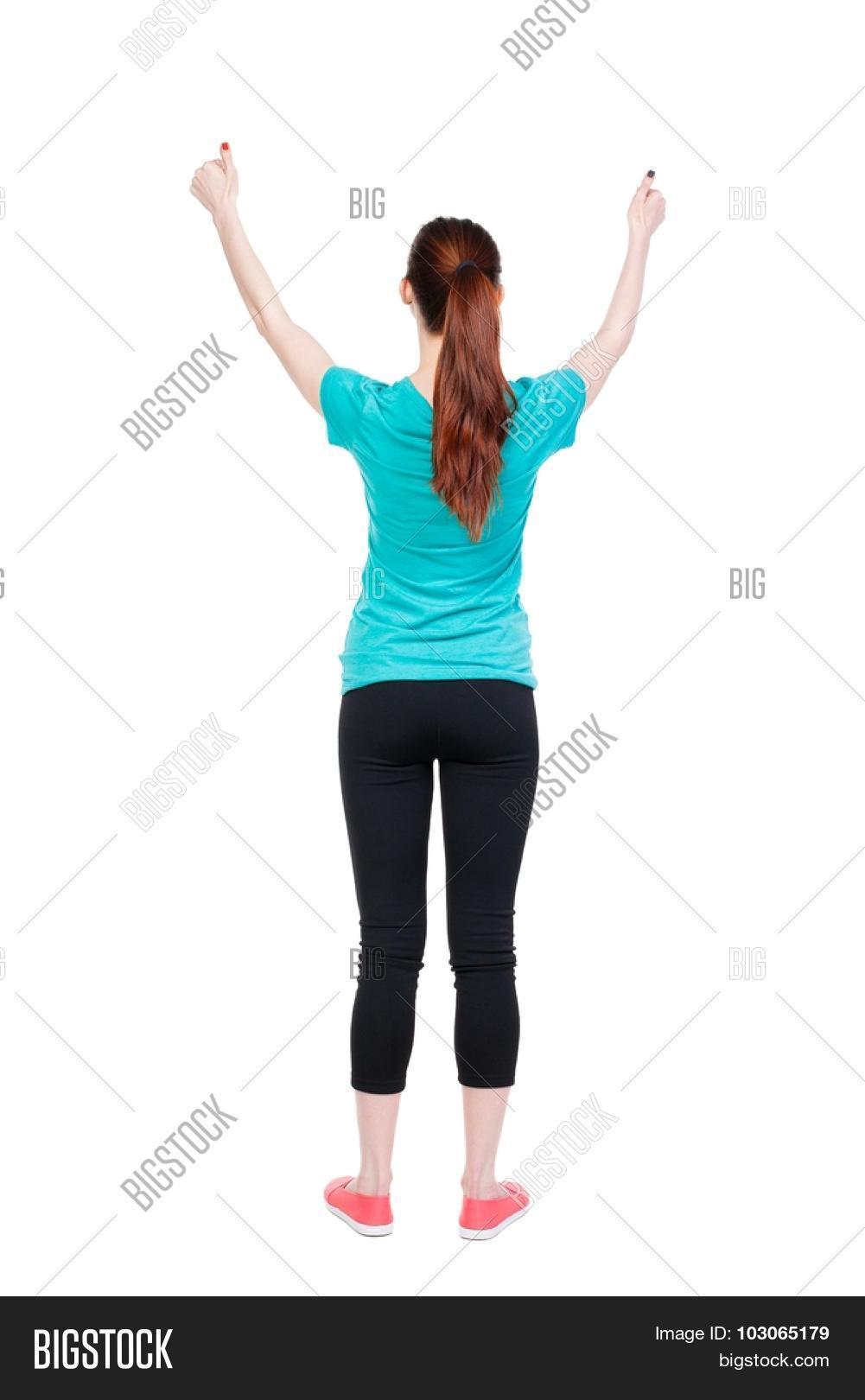 Back View Woman Thumbs Image & Photo (Free Trial) | Bigstock