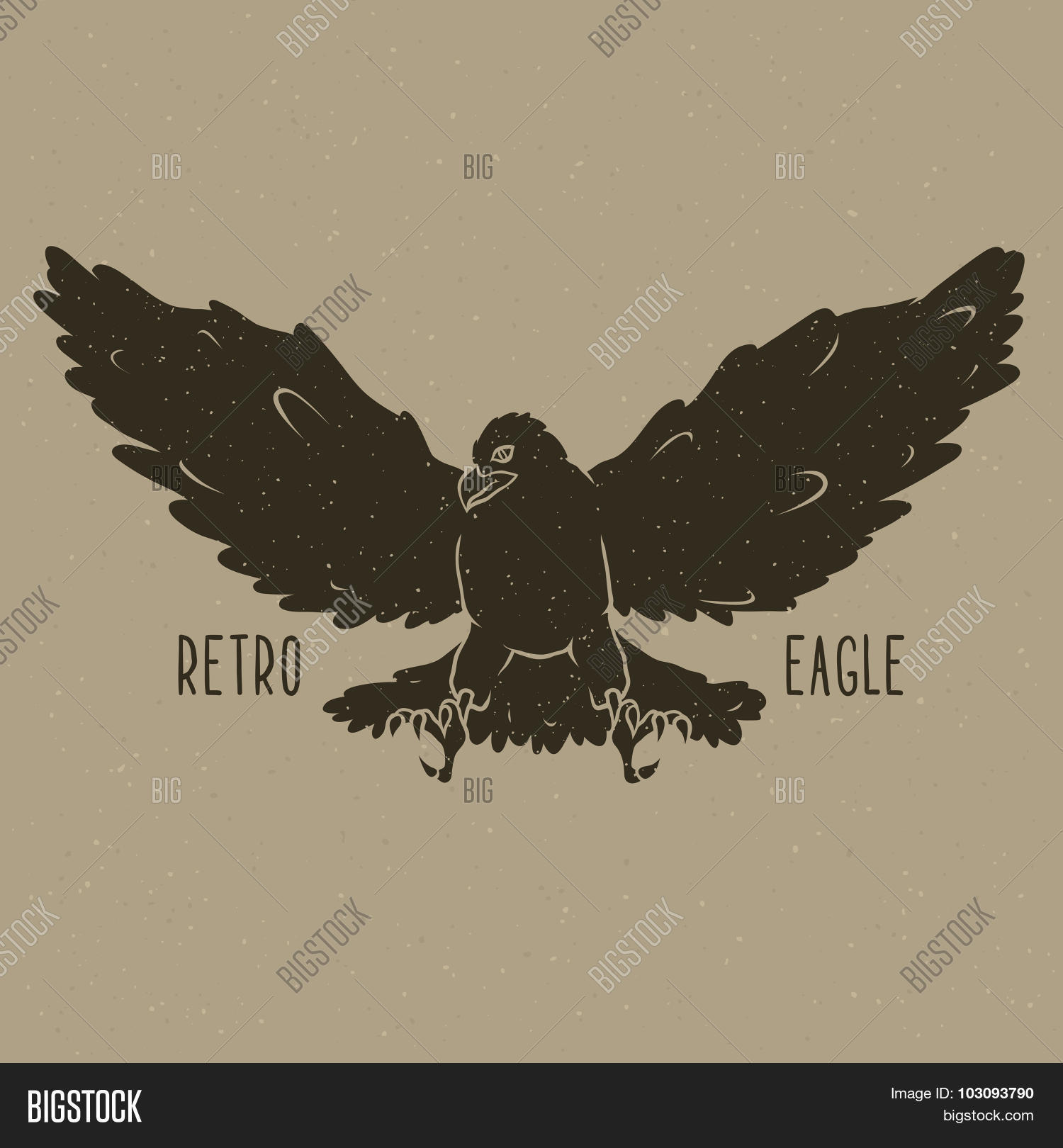 Retro Eagle Vector Vector & Photo (Free Trial) | Bigstock