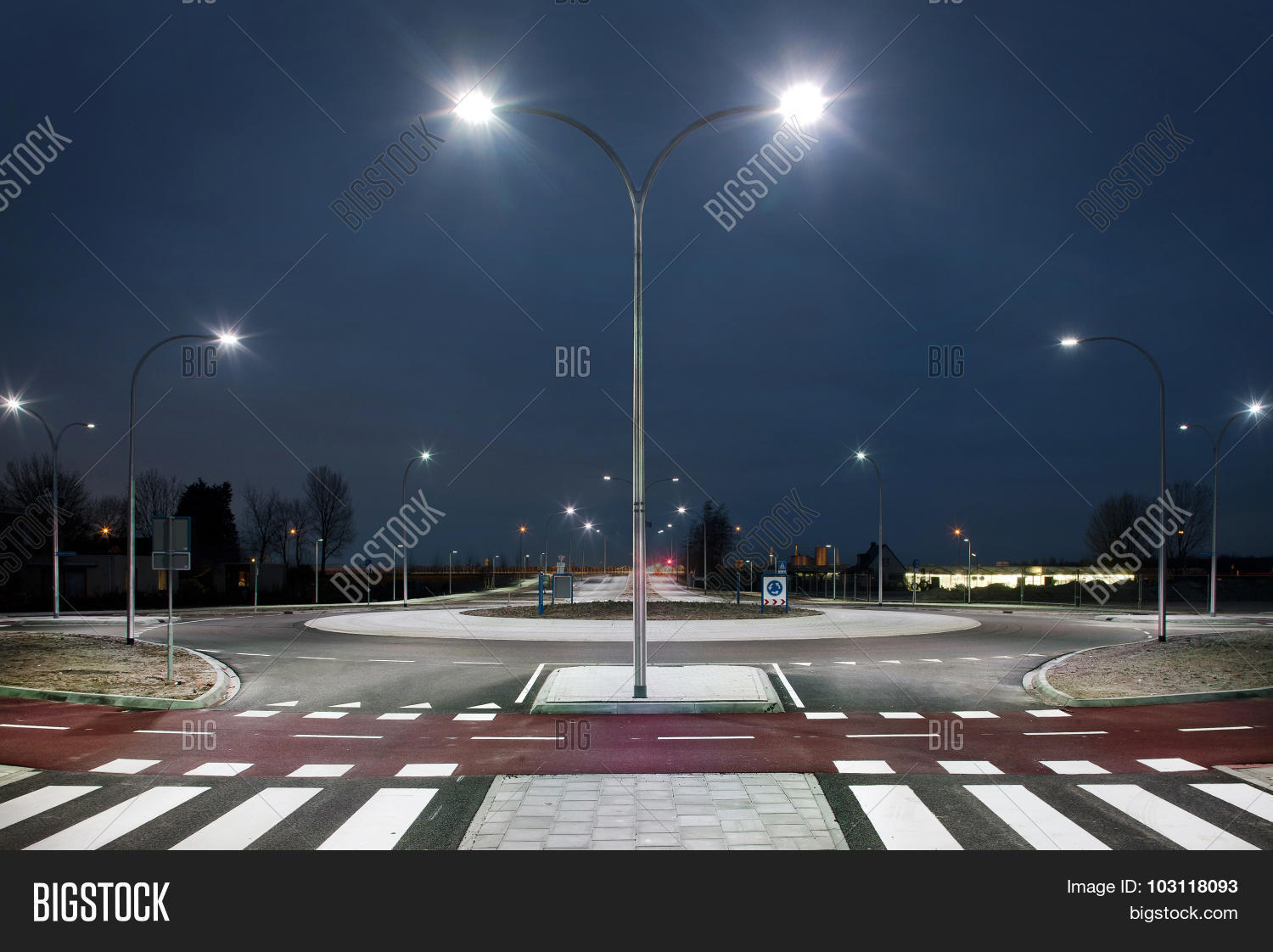 Roundabout Illuminated Image & Photo (Free Trial) | Bigstock