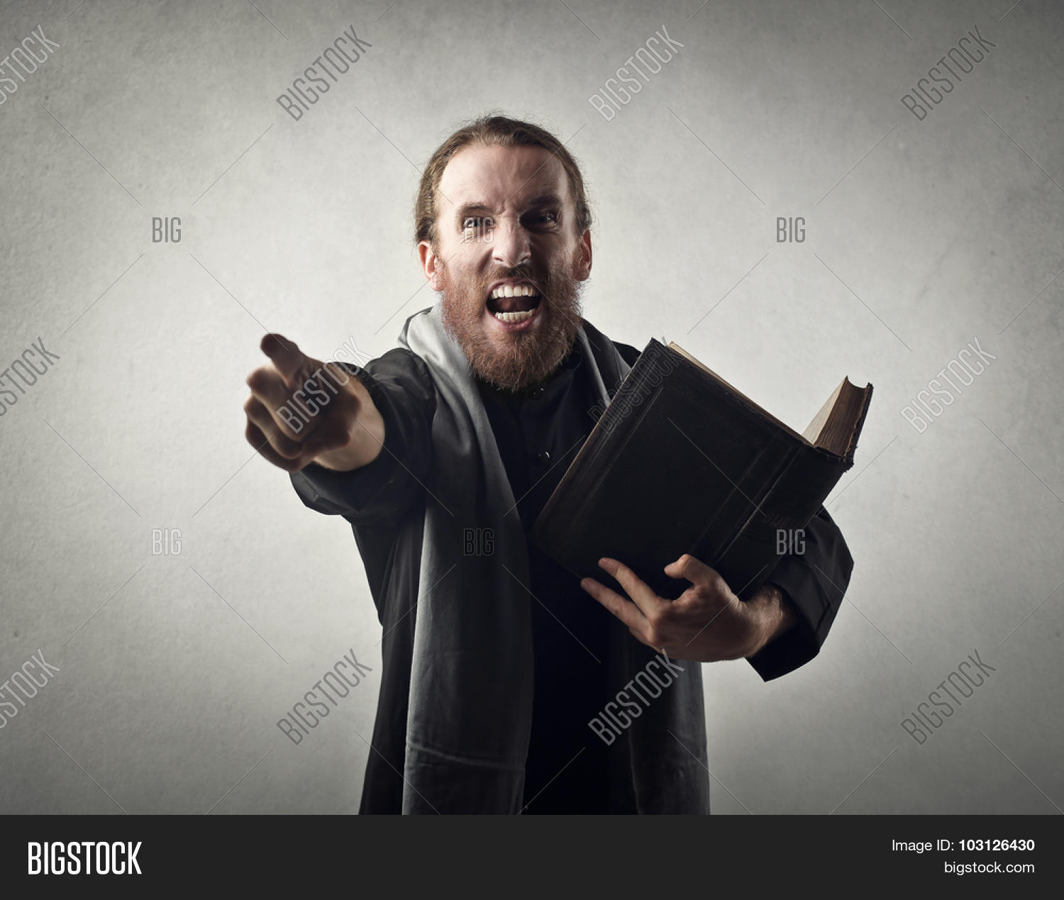 Angry Priest Doing Image & Photo (Free Trial) | Bigstock