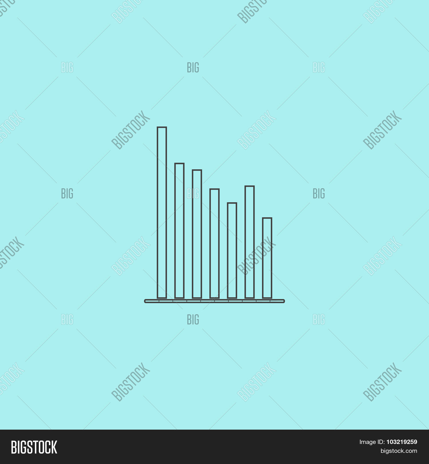 Graph Chart Sign Icon Vector & Photo (Free Trial) | Bigstock