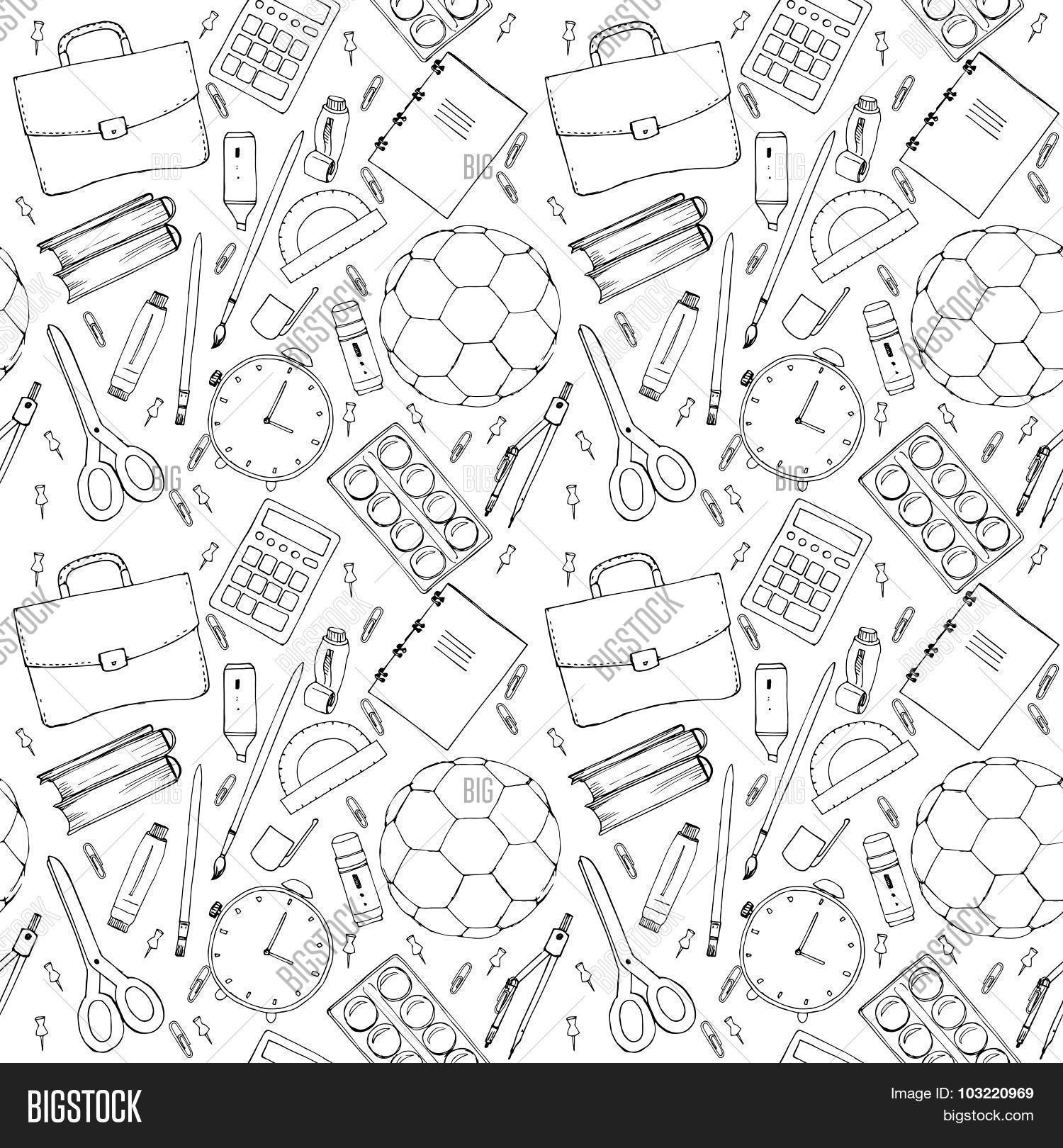 Hand Drawn School Vector & Photo (Free Trial) | Bigstock