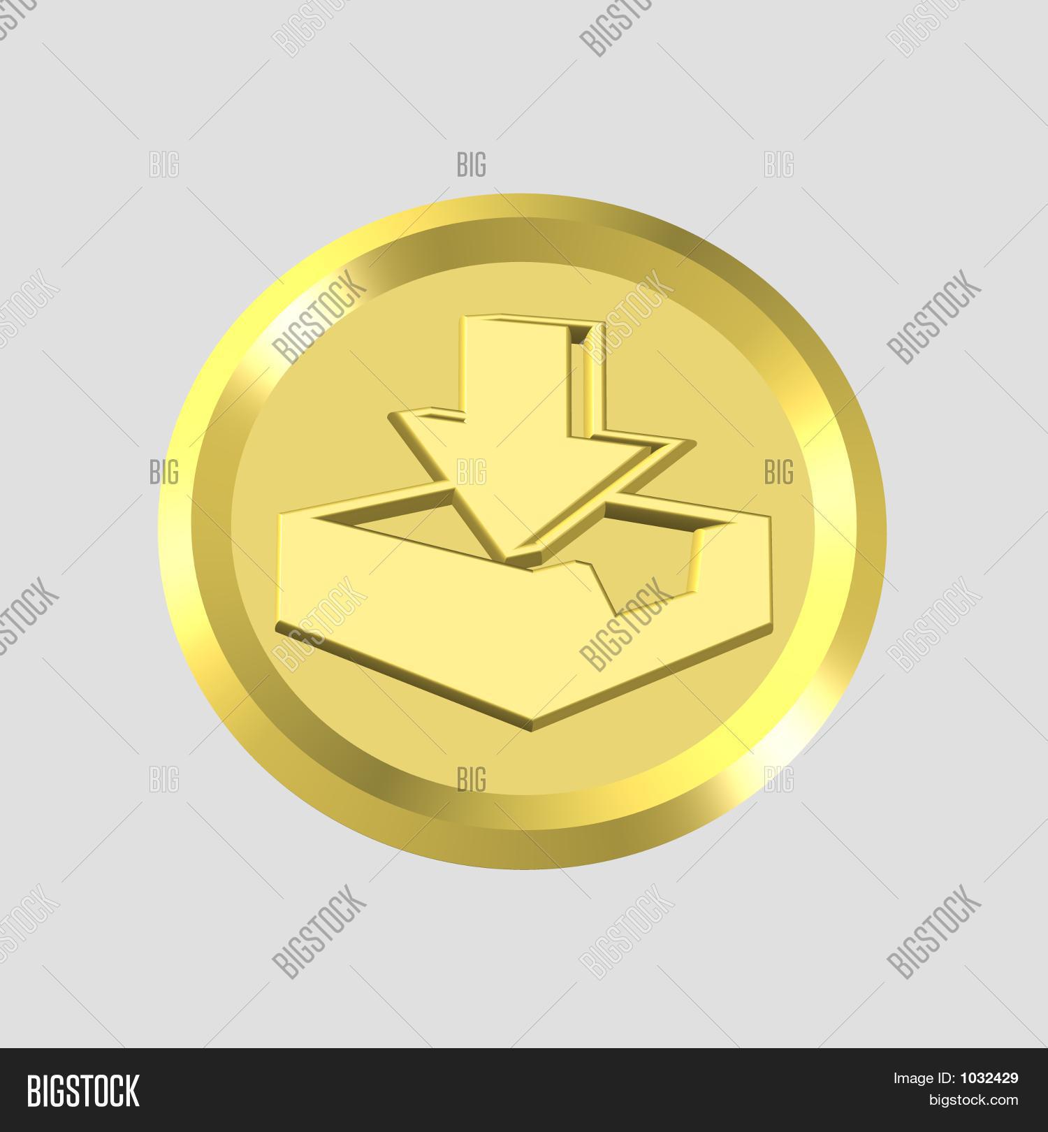 Gold Inbox Icon Image & Photo (Free Trial) | Bigstock