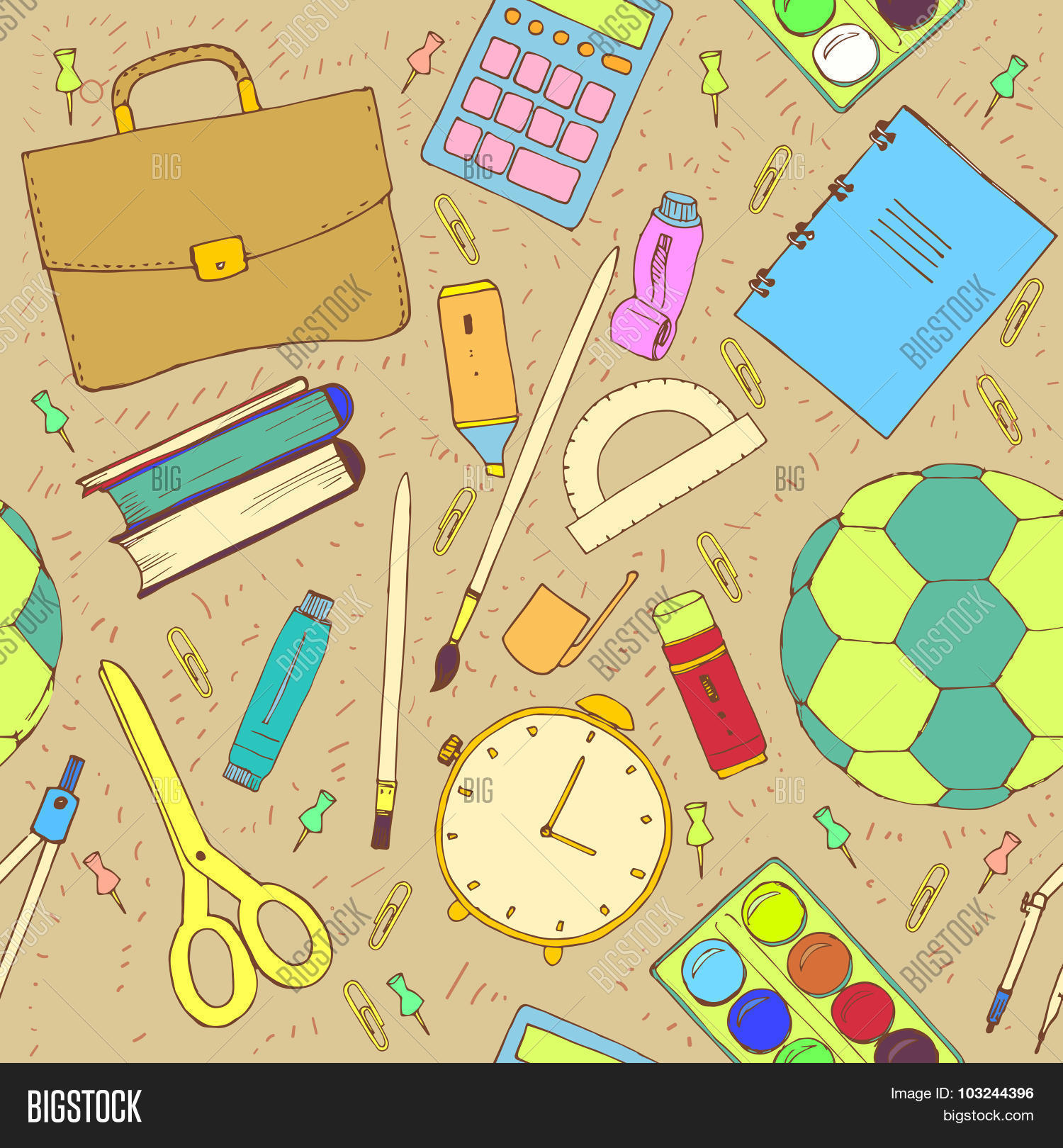 Hand Drawn School Vector & Photo (Free Trial) | Bigstock