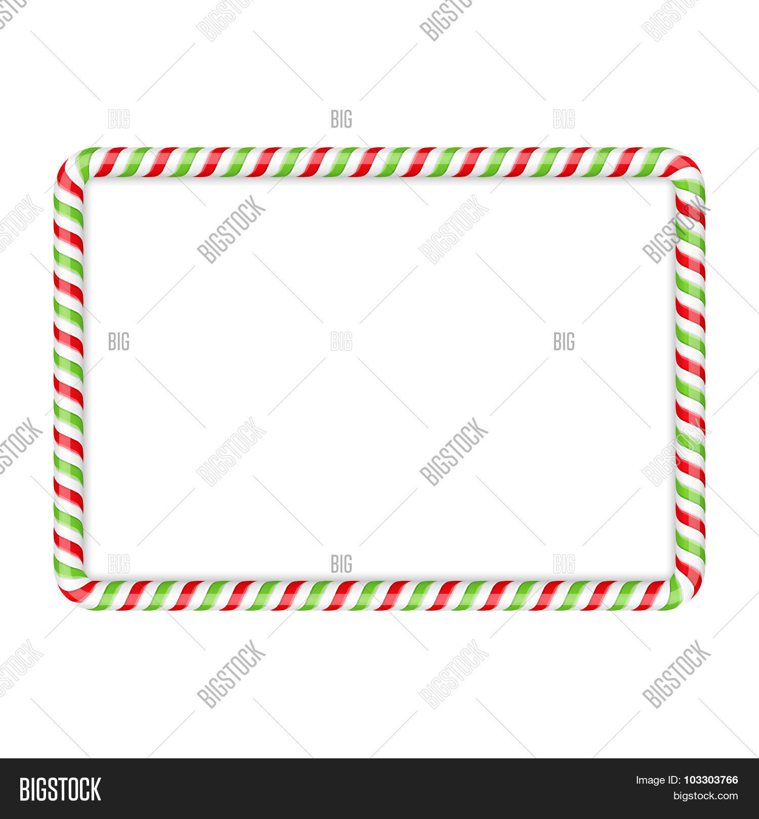 Candy Cane Frame Vector & Photo (Free Trial) | Bigstock