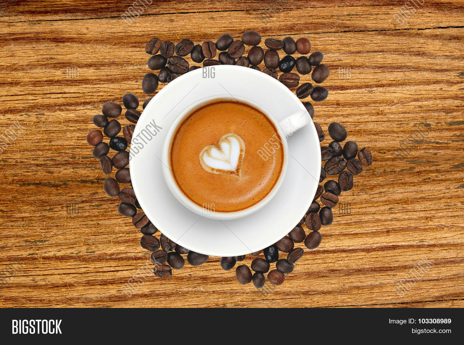 Latte Coffee Heart Image & Photo (Free Trial) | Bigstock