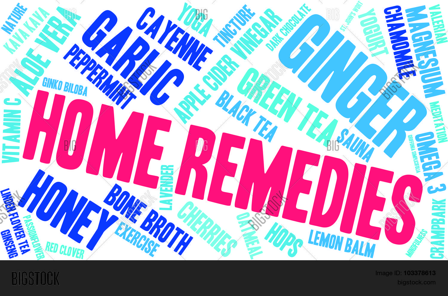 Home Remedies Word Vector & Photo (Free Trial) | Bigstock