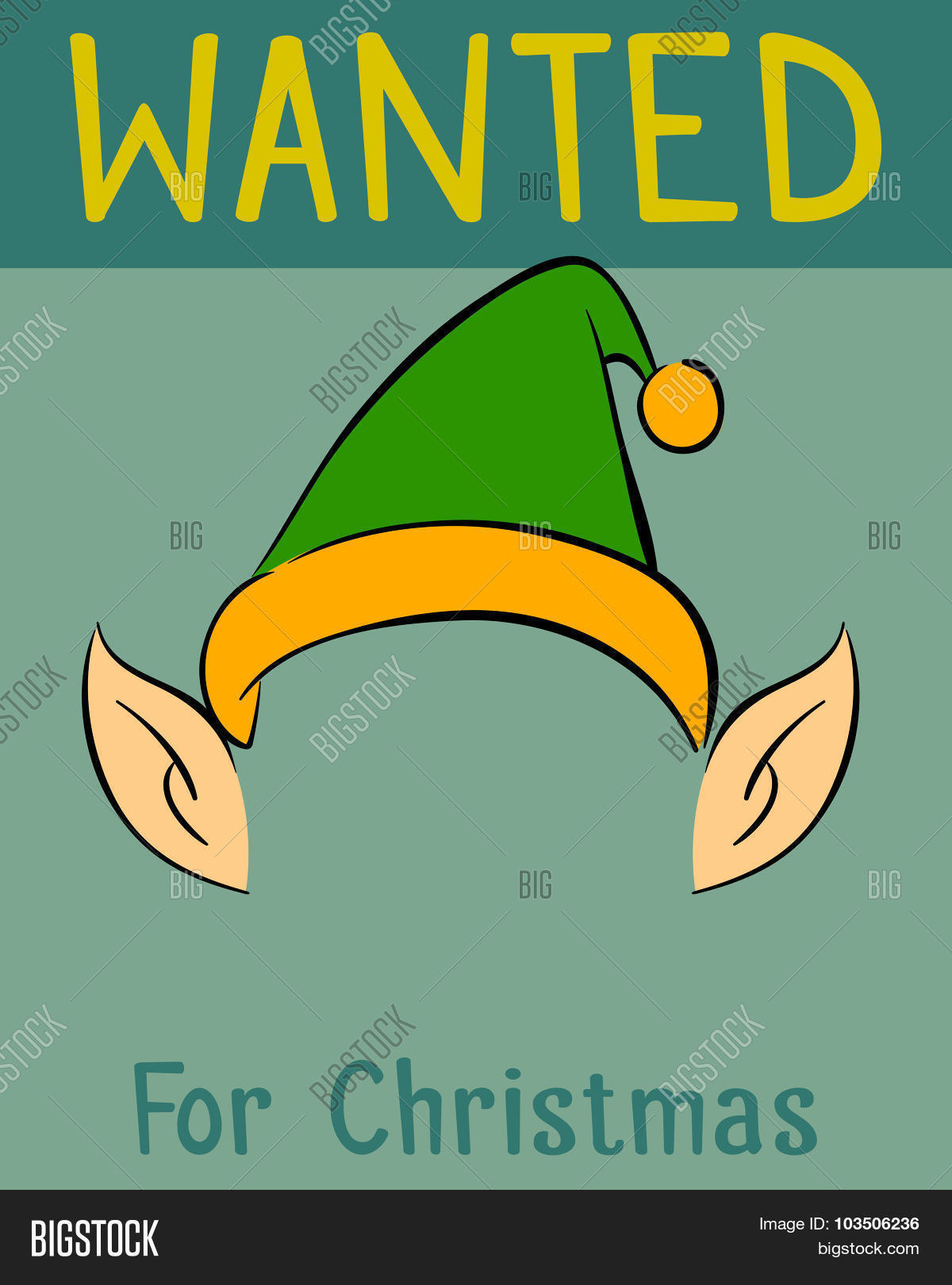 Wanted Christmas Elf Vector & Photo (Free Trial) | Bigstock