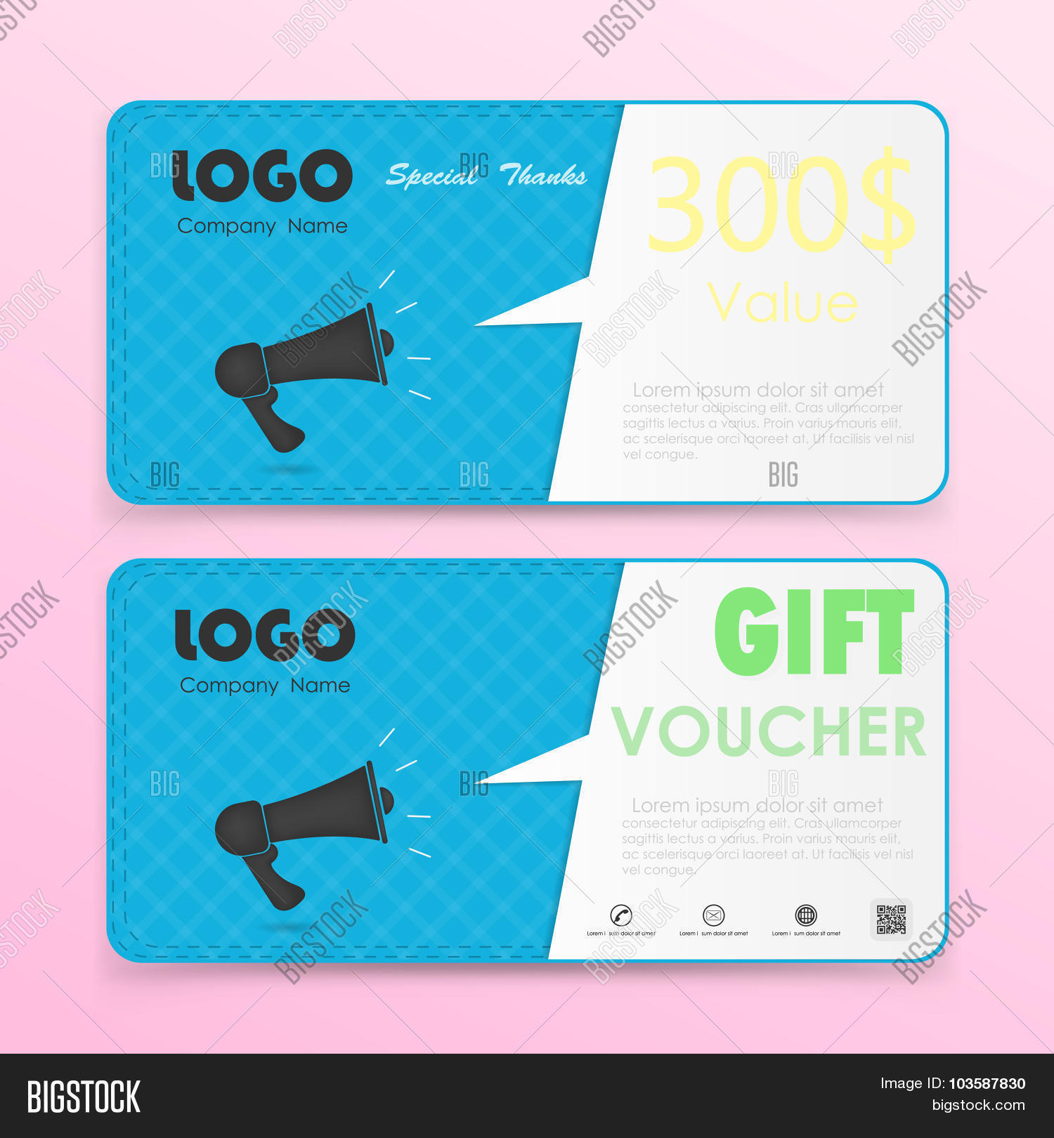 Gift Voucher Vector & Photo (Free Trial) | Bigstock