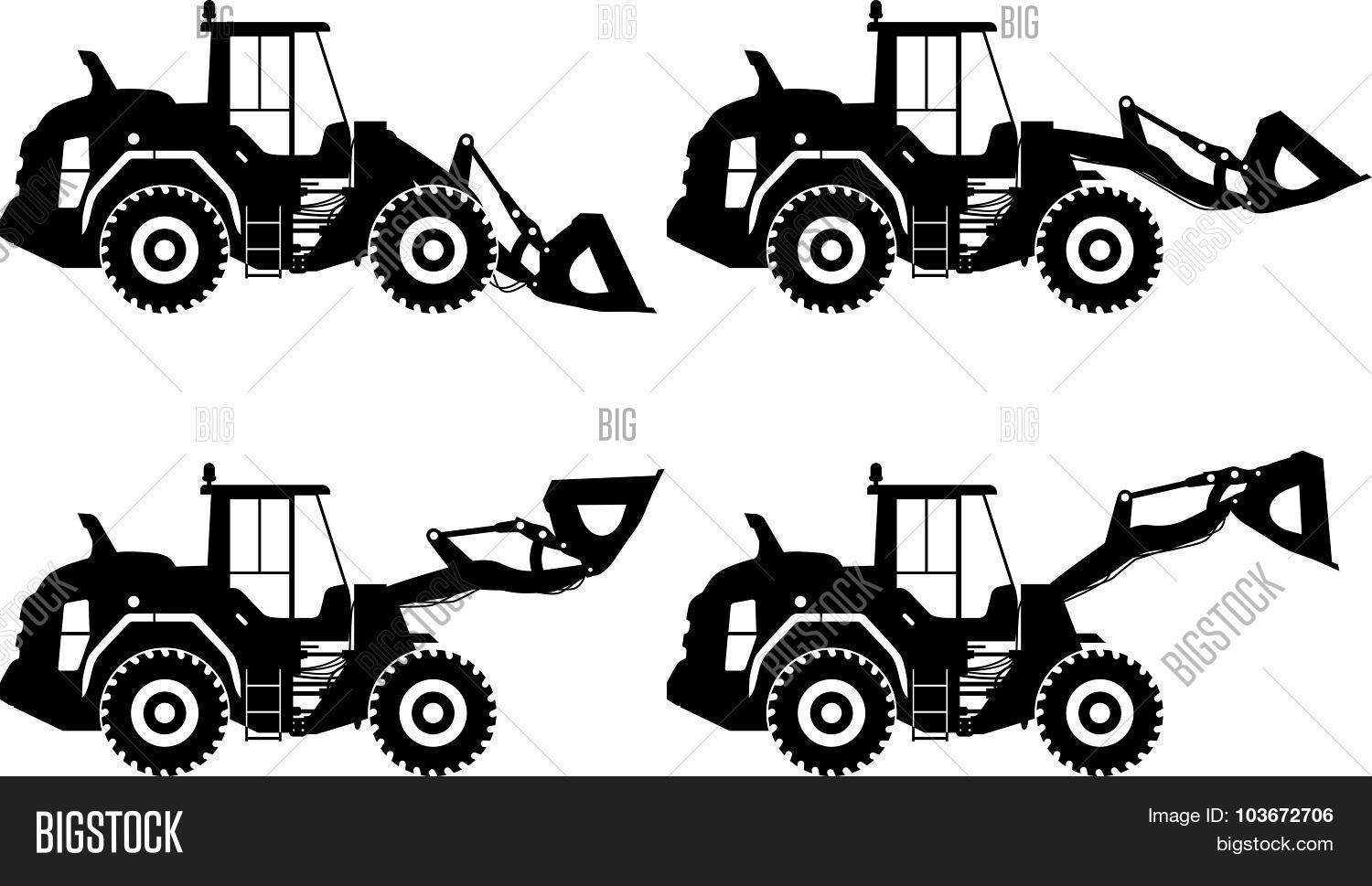 Wheel Loaders. Heavy Vector & Photo (Free Trial) | Bigstock