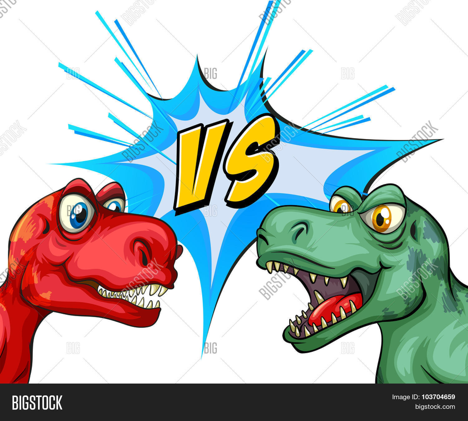 Two T-Rex Fighting Vector & Photo (Free Trial) | Bigstock
