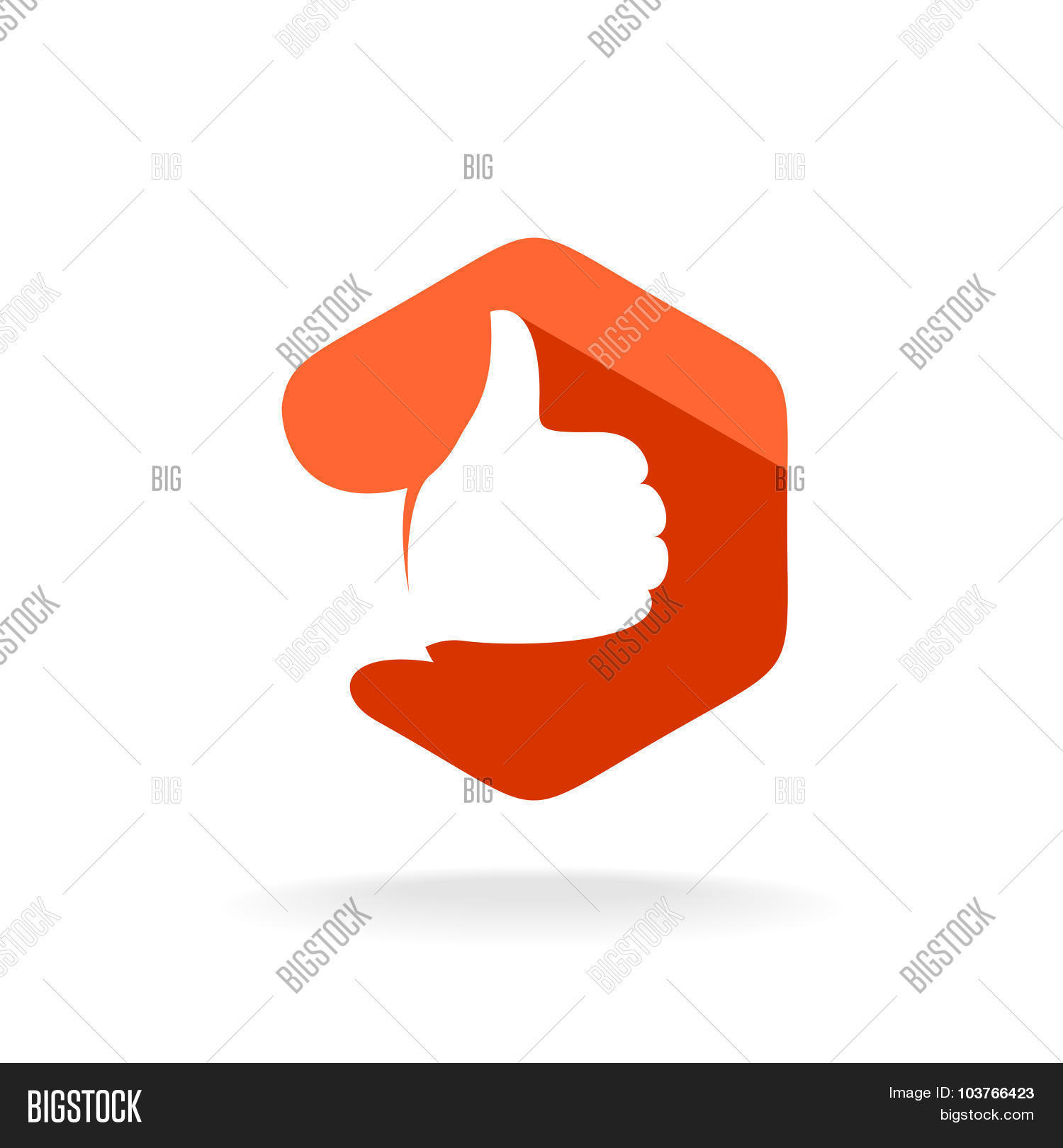 Thumbs Logo Template Vector & Photo (Free Trial) | Bigstock