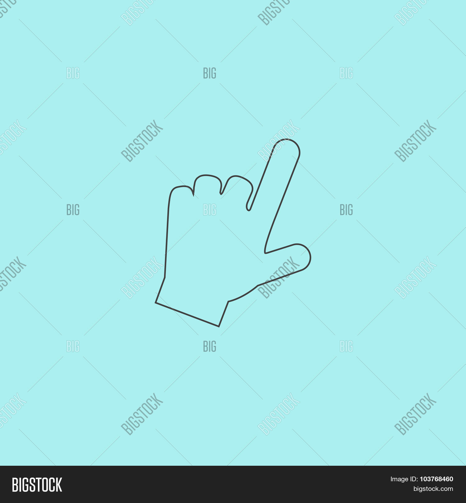 Mouse Hand Cursor Vector & Photo (Free Trial) | Bigstock