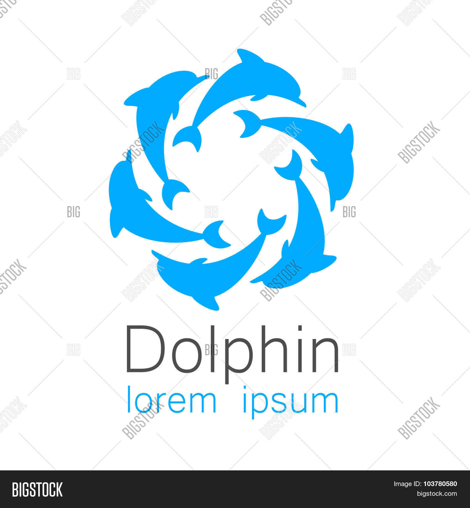 Dolphin. Design Vector & Photo (Free Trial) | Bigstock