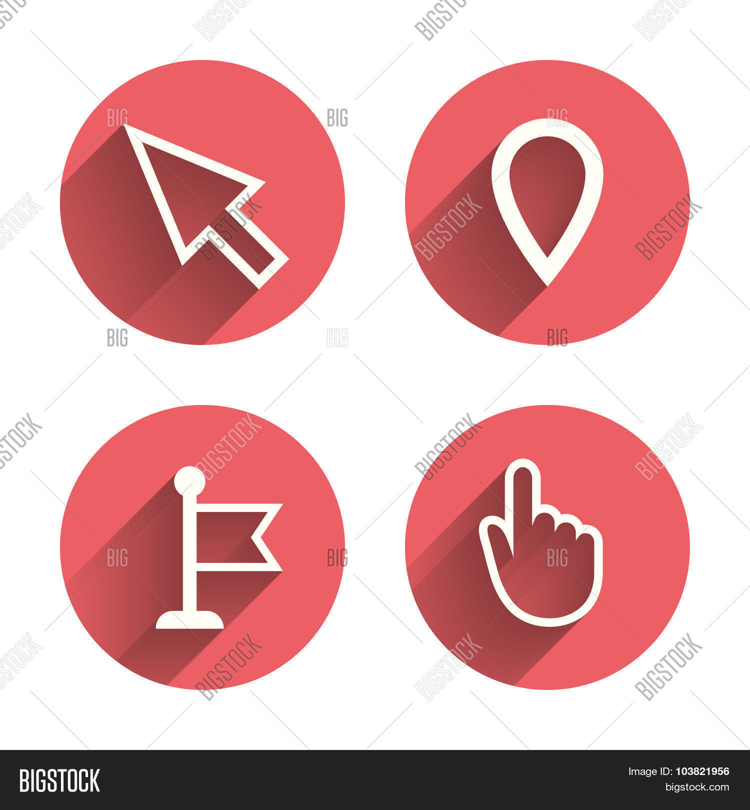 Mouse Cursor Icon. Vector & Photo (Free Trial) | Bigstock
