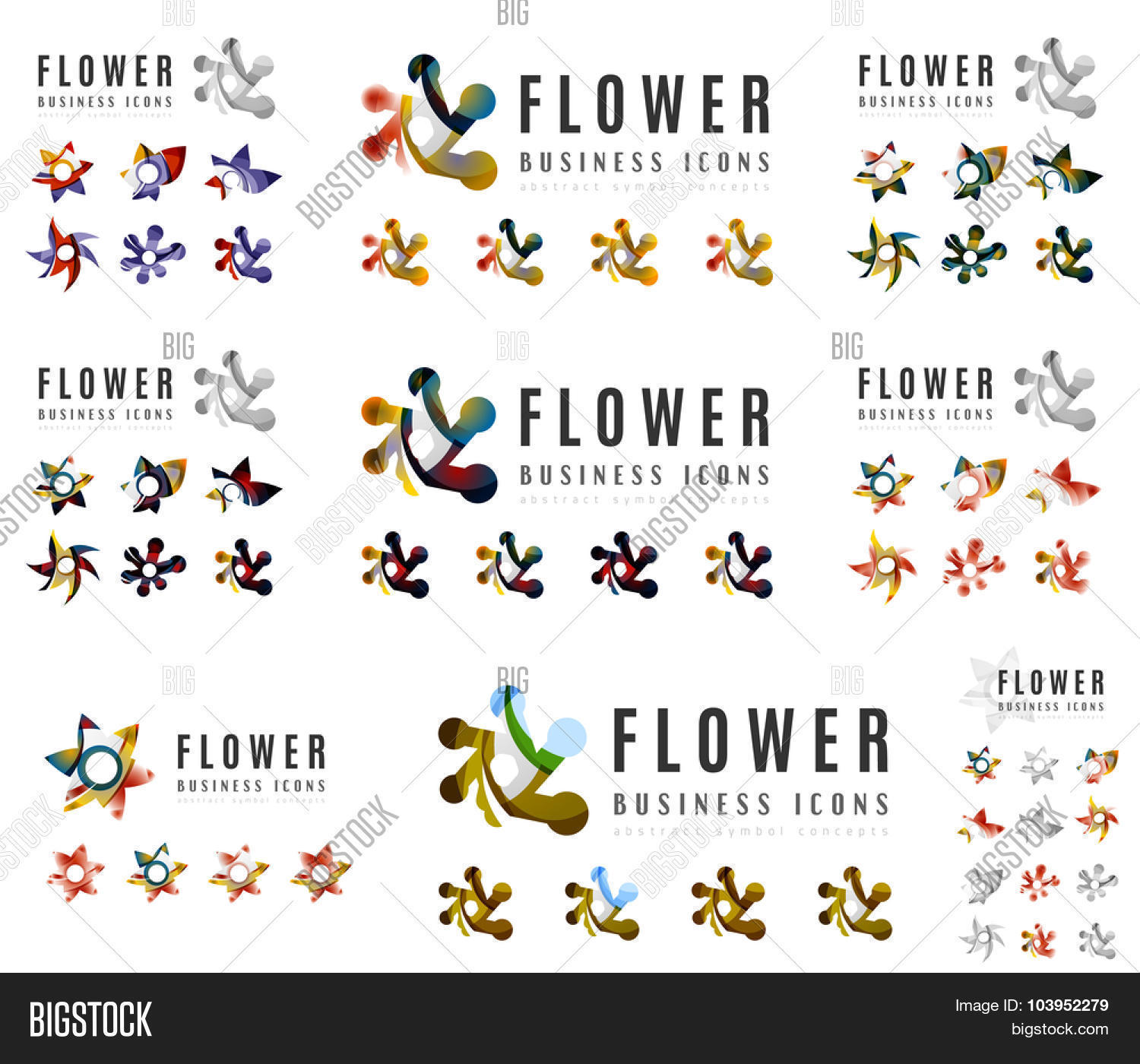 Set Company Logotype Vector & Photo (Free Trial) | Bigstock