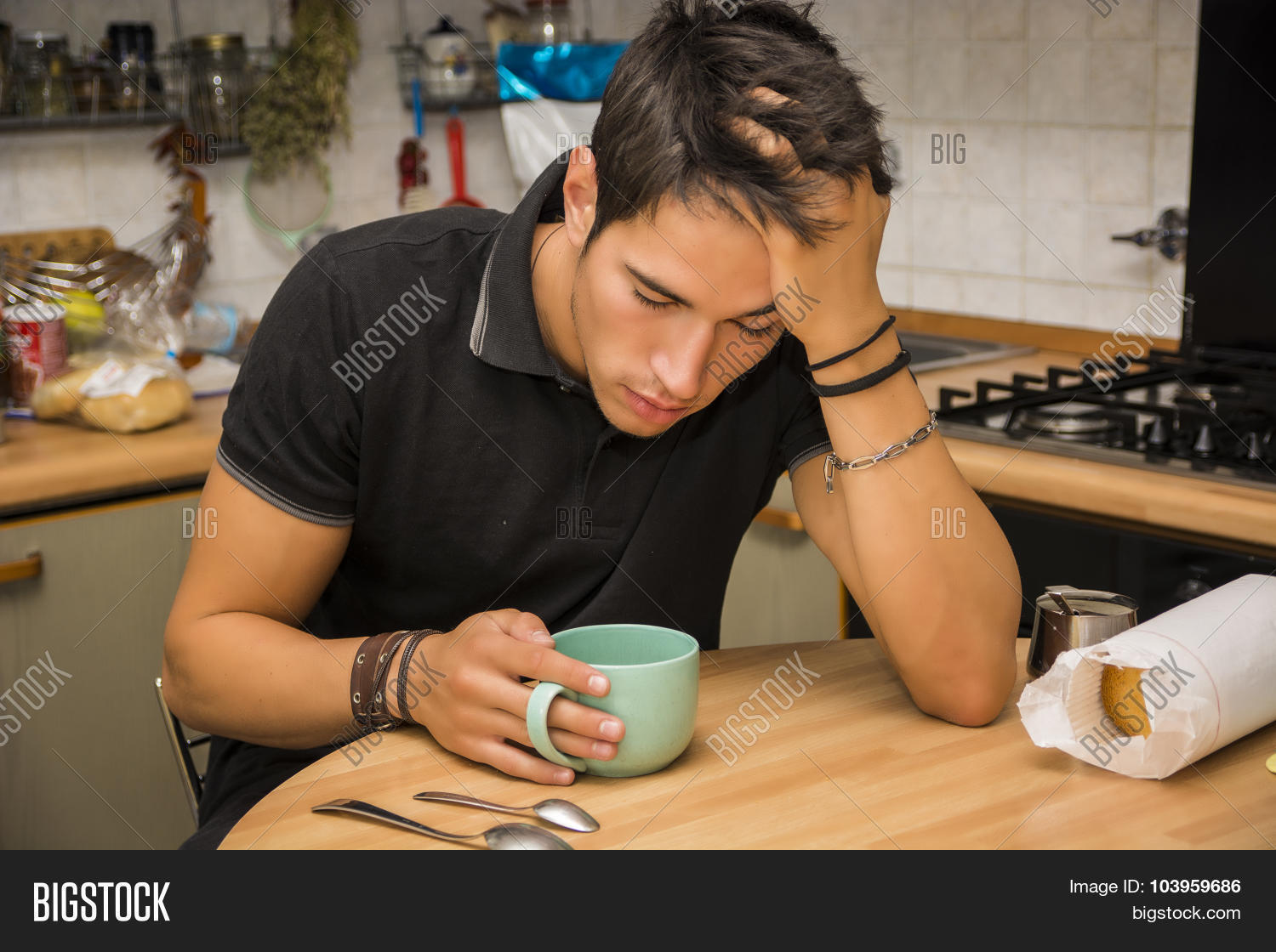 Tired Man Coffee Image & Photo (Free Trial) | Bigstock