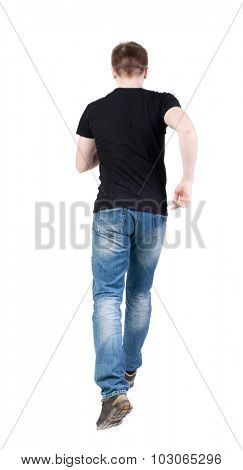 Back View Running Man Image & Photo (Free Trial) | Bigstock