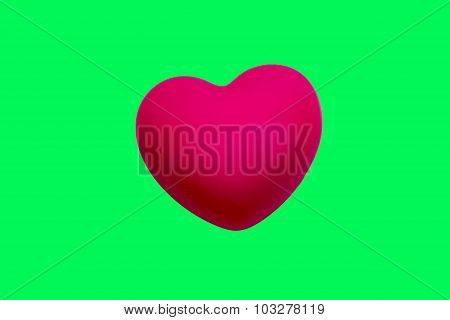 Imagen y foto Pink Heart Isolated (prueba gratis) | Bigstock