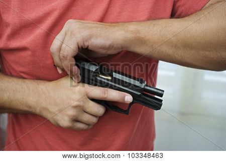 Man Load Gun Pistol Image & Photo (Free Trial) | Bigstock