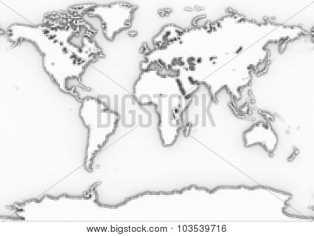 World Map Pixel Art Image & Photo (Free Trial) | Bigstock