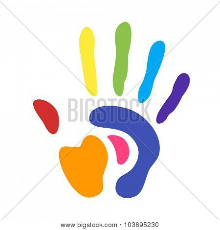 Rainbow Handprint. Image & Photo (Free Trial) | Bigstock