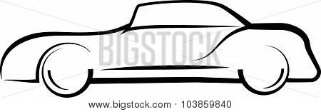 Car Side View Line Vector & Photo (Free Trial) | Bigstock