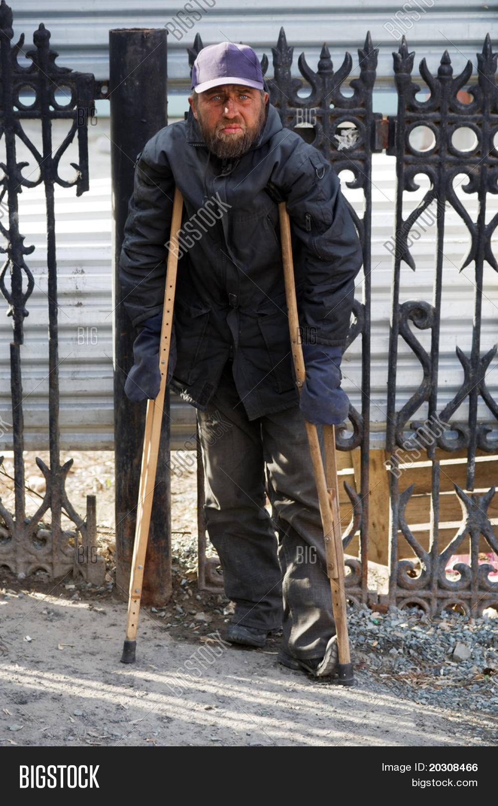 Disabled Homeless Man Image & Photo (Free Trial) | Bigstock