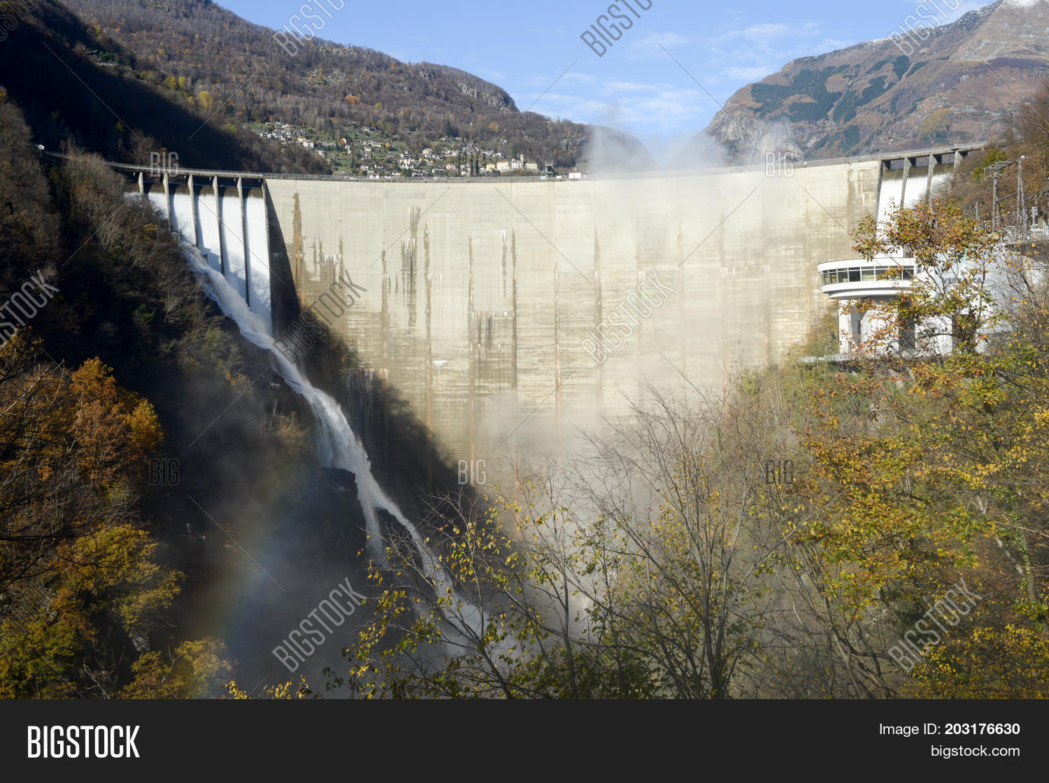 Dam Verzasca On Image & Photo (Free Trial) | Bigstock