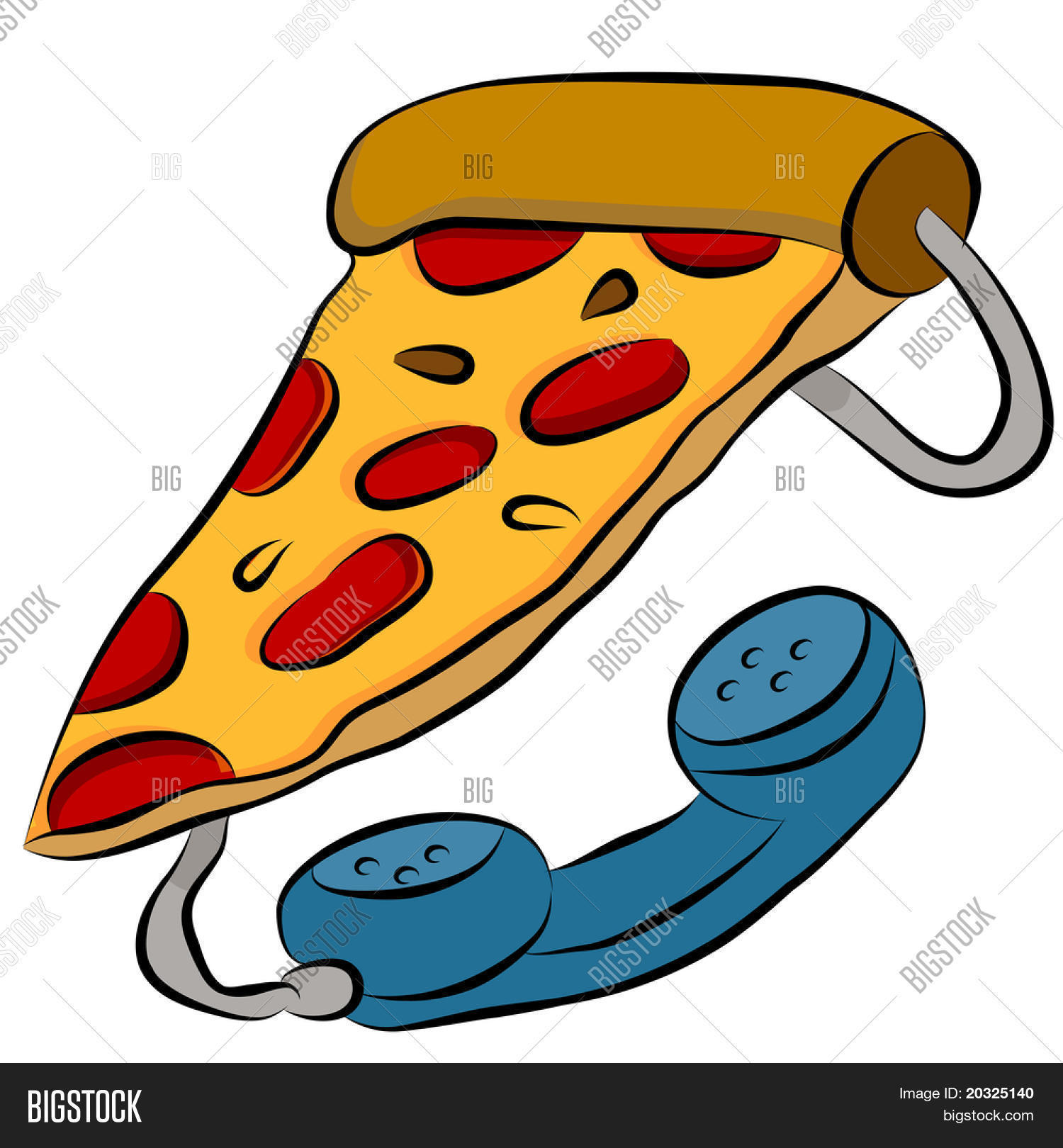 Image Pizza Phone Vector & Photo (Free Trial) | Bigstock