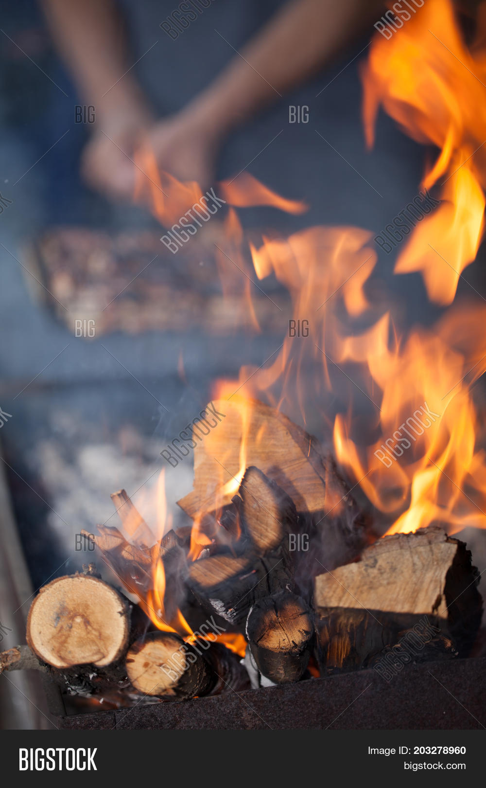 Bonfire. Fire Wood. Image & Photo (Free Trial) | Bigstock