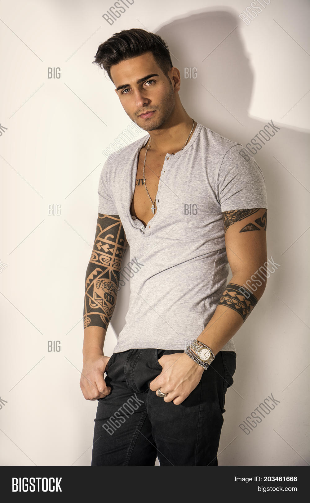 Handsome Tattooed Image & Photo (Free Trial) | Bigstock