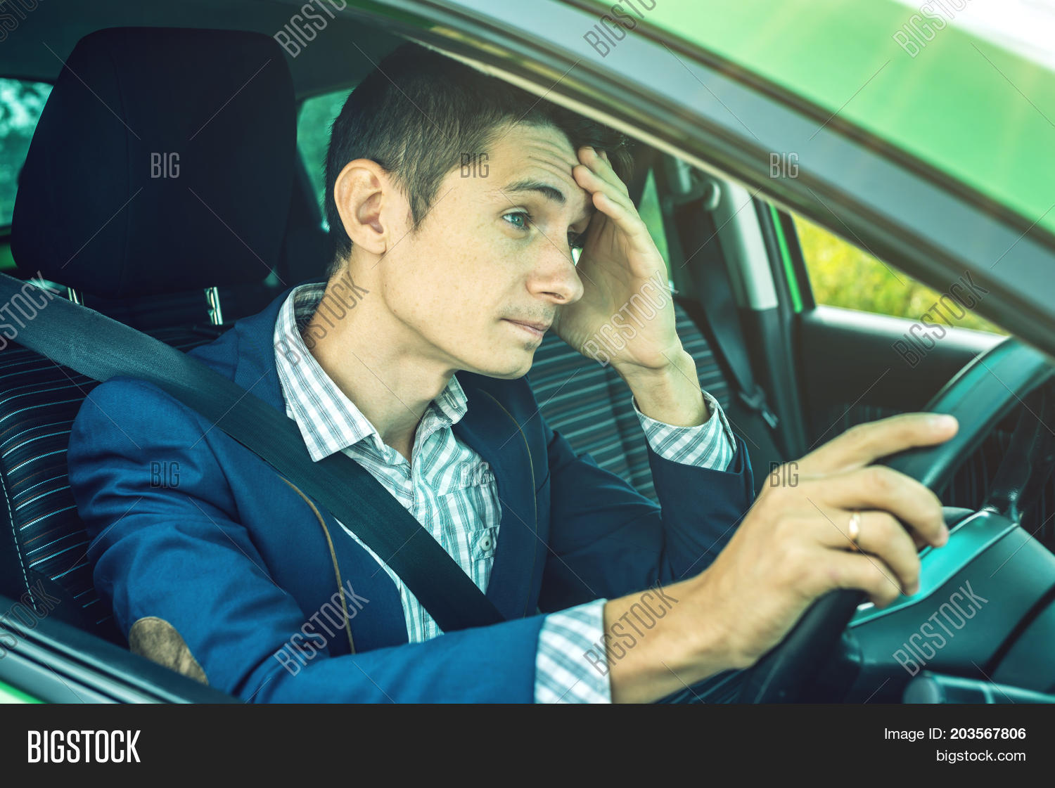Upset Driver Man Car. Image & Photo (Free Trial) | Bigstock