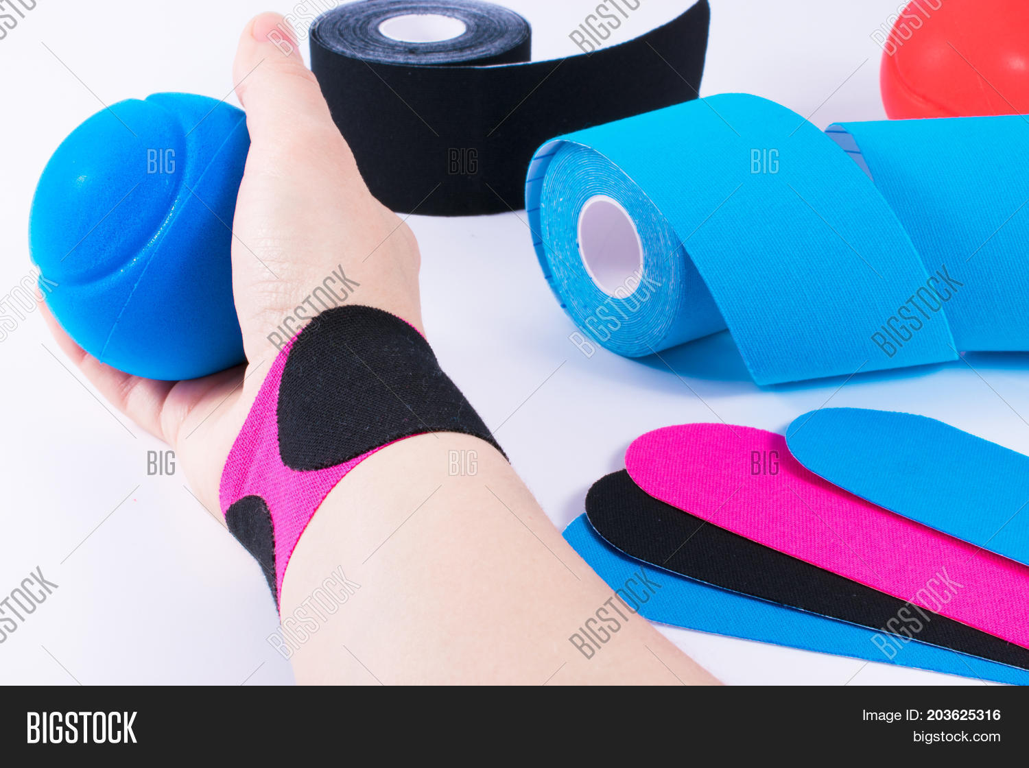 Hand Kinesiology Tape Image & Photo (Free Trial) | Bigstock