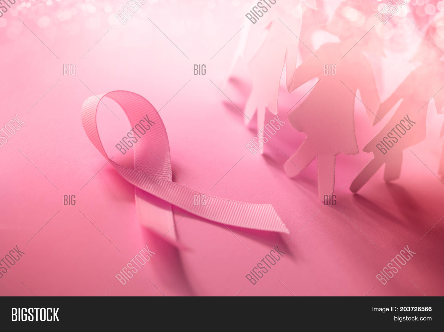 Sweet Pink Ribbon Image & Photo (Free Trial) | Bigstock