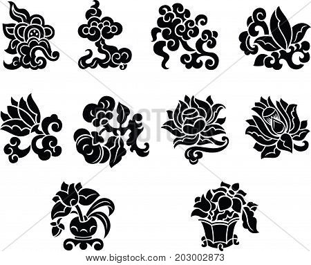 Chinese Floral Vector & Photo (Free Trial) | Bigstock