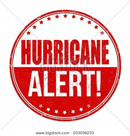 Hurricane Alert Sign Vector & Photo (Free Trial) | Bigstock