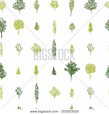 Green Tree Pattern Vector & Photo (Free Trial) | Bigstock