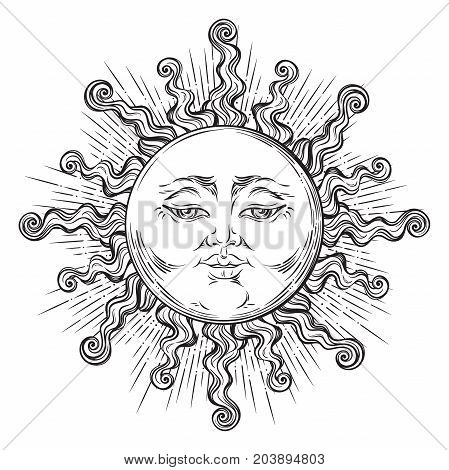 Etching Sun Images, Illustrations & Vectors (Free) - Bigstock